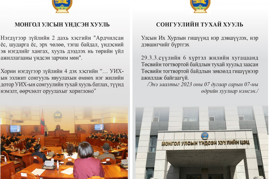 Цэц Сонгуулийн хууль дээр маргаан үүсгэжээ