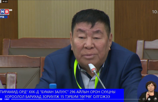 Пирамид орд ХХК д холбогдох сонсголд Х Баттулга Г Байгалмаа нар ирсэнгүй